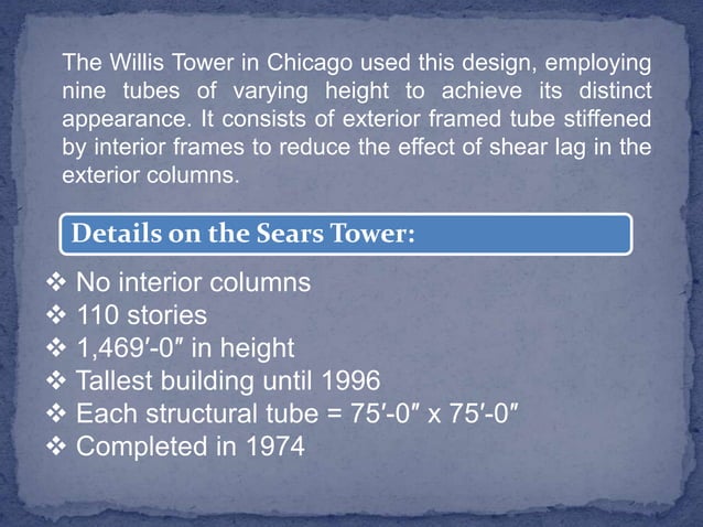 Bundled Tube Structural System | PPTX | Civil Engineering Industry ...