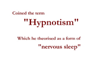 History of Hypnosis | PPT