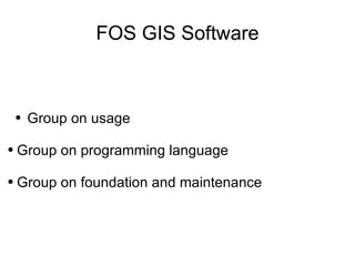 FOS Desktop GIS | ODP