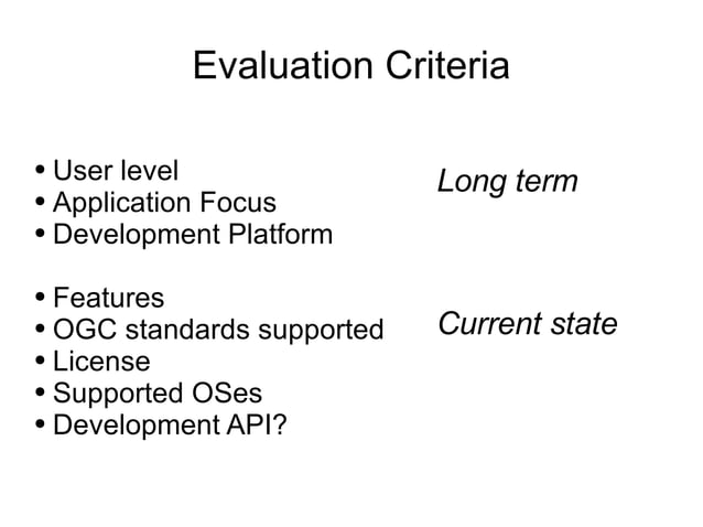 FOS Desktop GIS | ODP