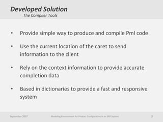 Modeling Environment for Product Configuration in an ERP System | PPT