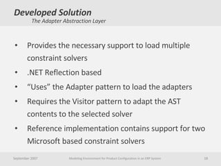 Modeling Environment for Product Configuration in an ERP System | PPT