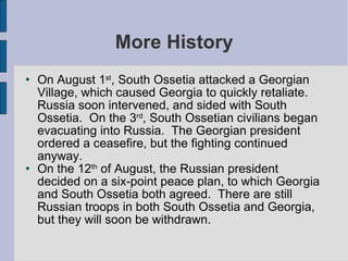 The 2008 Russia-Georgia War | PPT