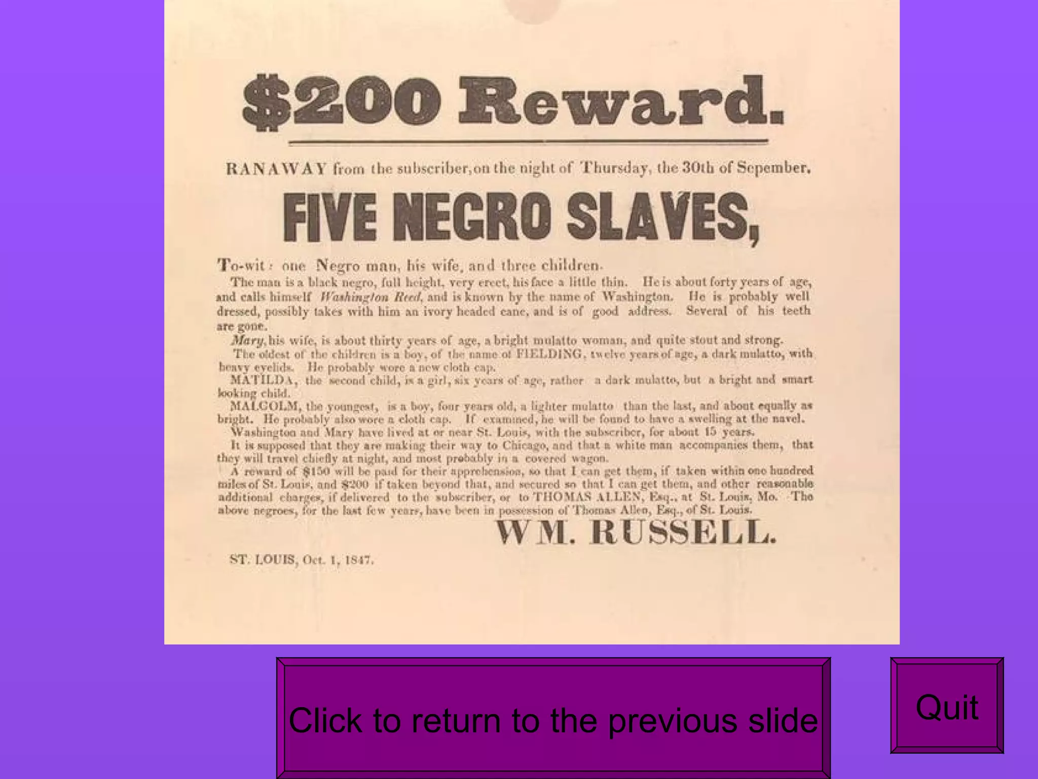 Interactive Powerpoint on Harriet Tubman | PPT