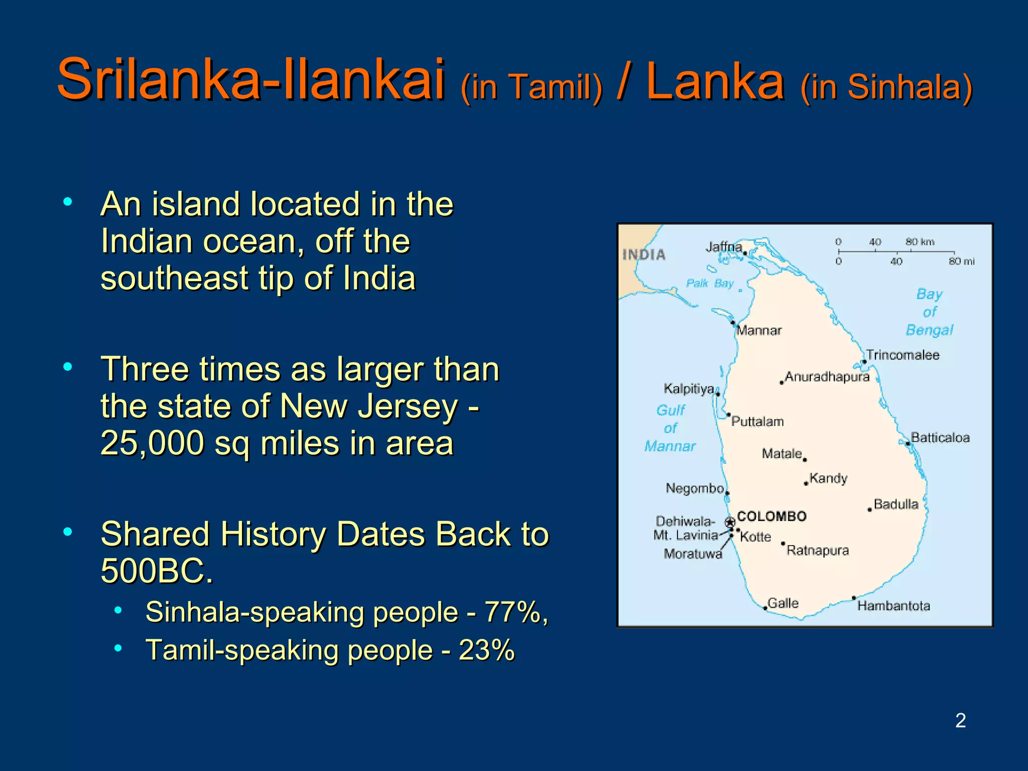 History of Tamils in Ceylon (Sri Lanka) | PPT