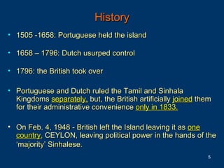 History of Tamils in Ceylon (Sri Lanka) | PPT