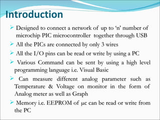 Networking of Micro-Controllers through USB | PPT