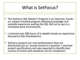 My SQL Portfolio | PPT