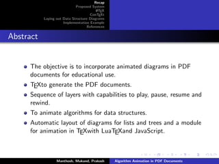Animations On PDF Using Lua and LaTeX | PDF