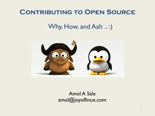 Contributing to Open Source | PDF | Operating Systems | Computer Software and Applications
