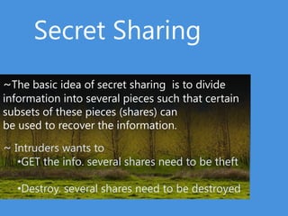 secret sharing schemes | PPTX