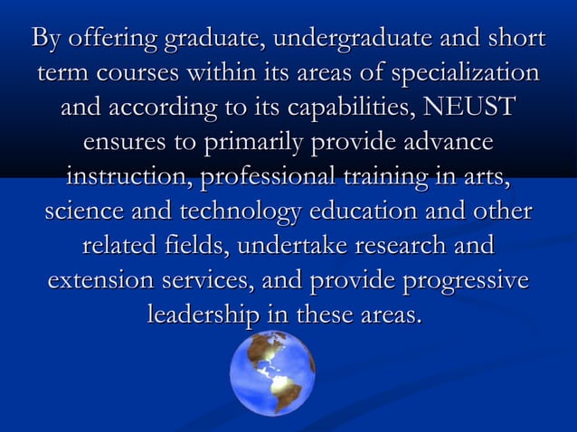 neust presentation | PPT