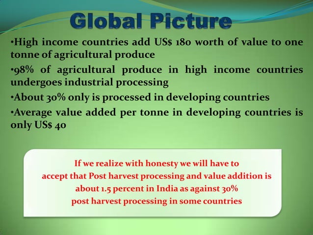 value addition and processing of agri-products | PPTX