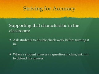 Characteristics of Intelligent Behavior Presentation | PPT | Free Download