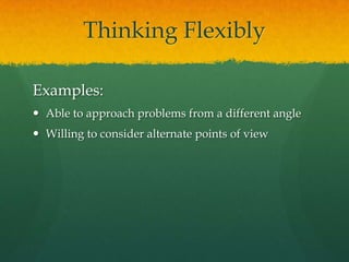 Characteristics of Intelligent Behavior Presentation | PPT