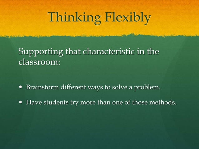 Characteristics of Intelligent Behavior Presentation | PPT