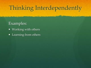 Characteristics of Intelligent Behavior Presentation | PPT