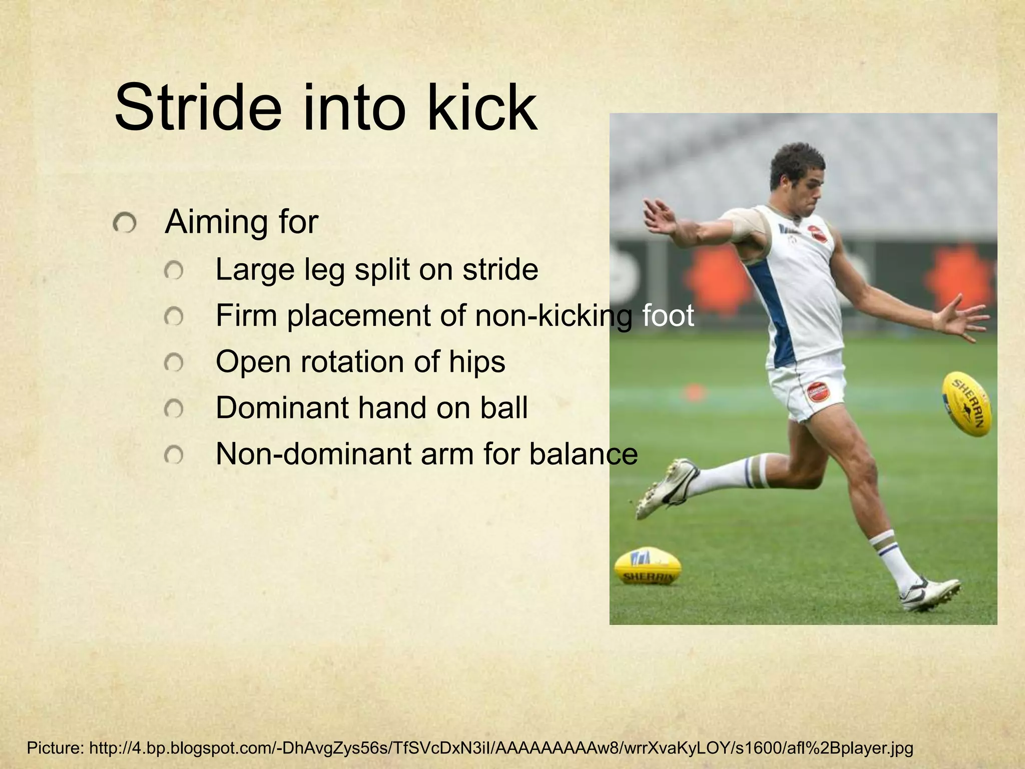 Fundamental Movement Pattern of an AFL Kick | PPTX