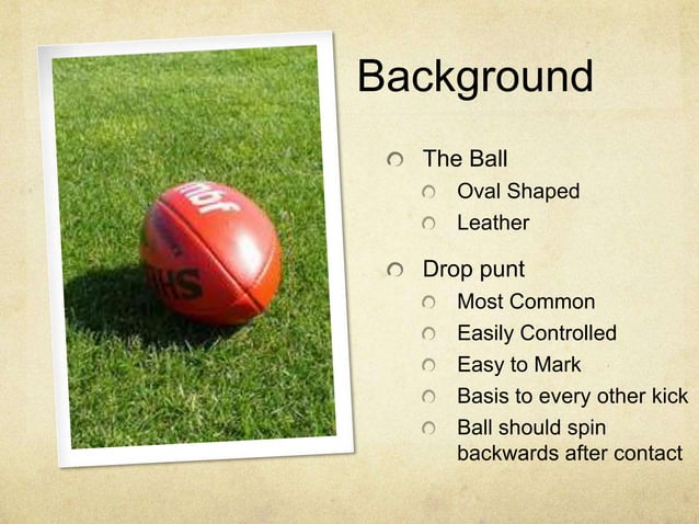 Fundamental Movement Pattern of an AFL Kick | PPTX | Australian Rules ...