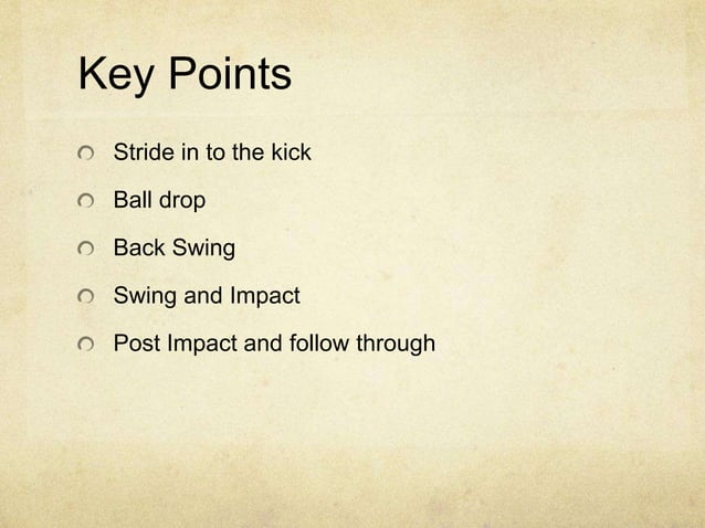Fundamental Movement Pattern of an AFL Kick | PPTX | Australian Rules ...