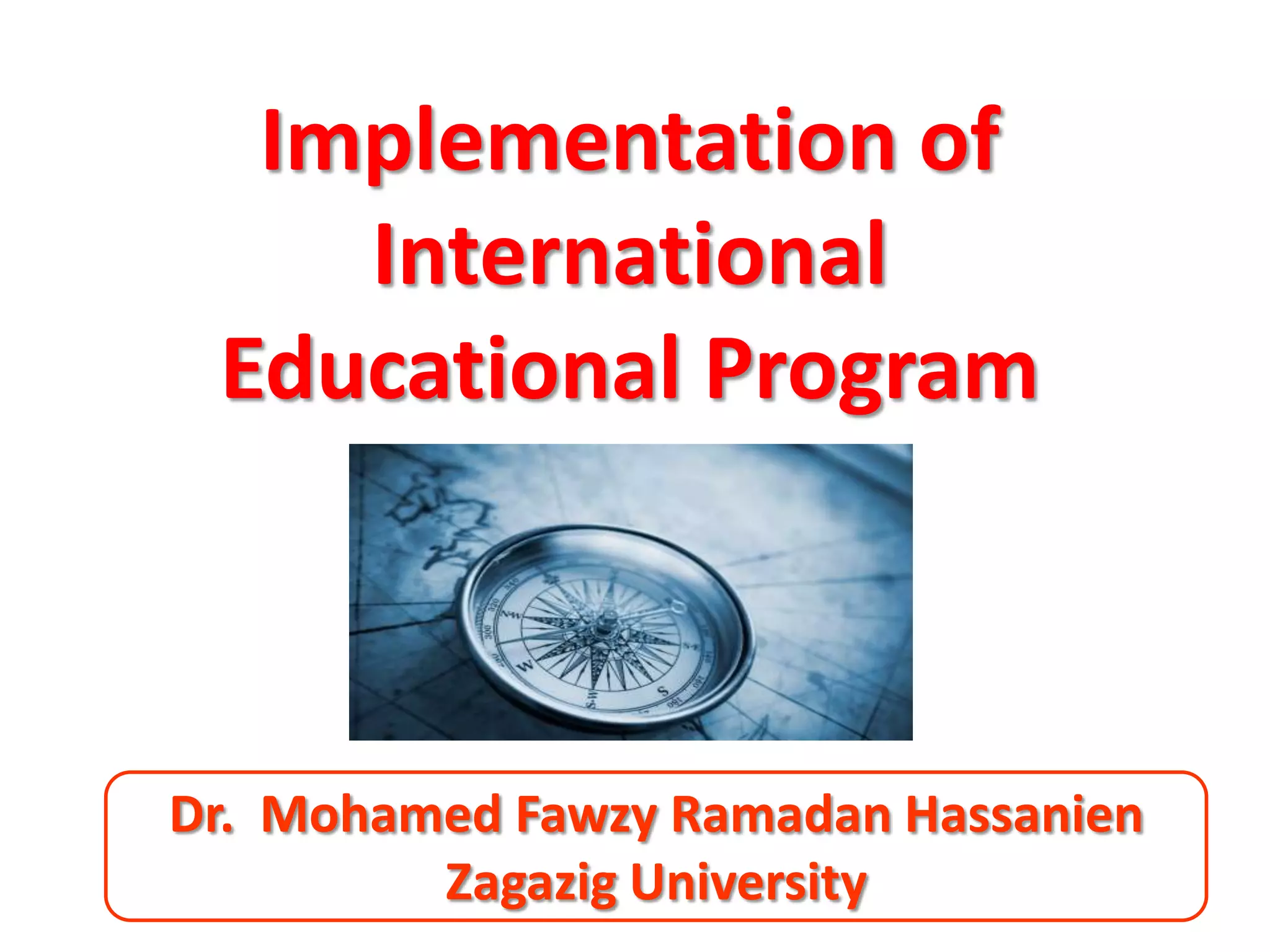 Implementation of International Educational Program | PPTX