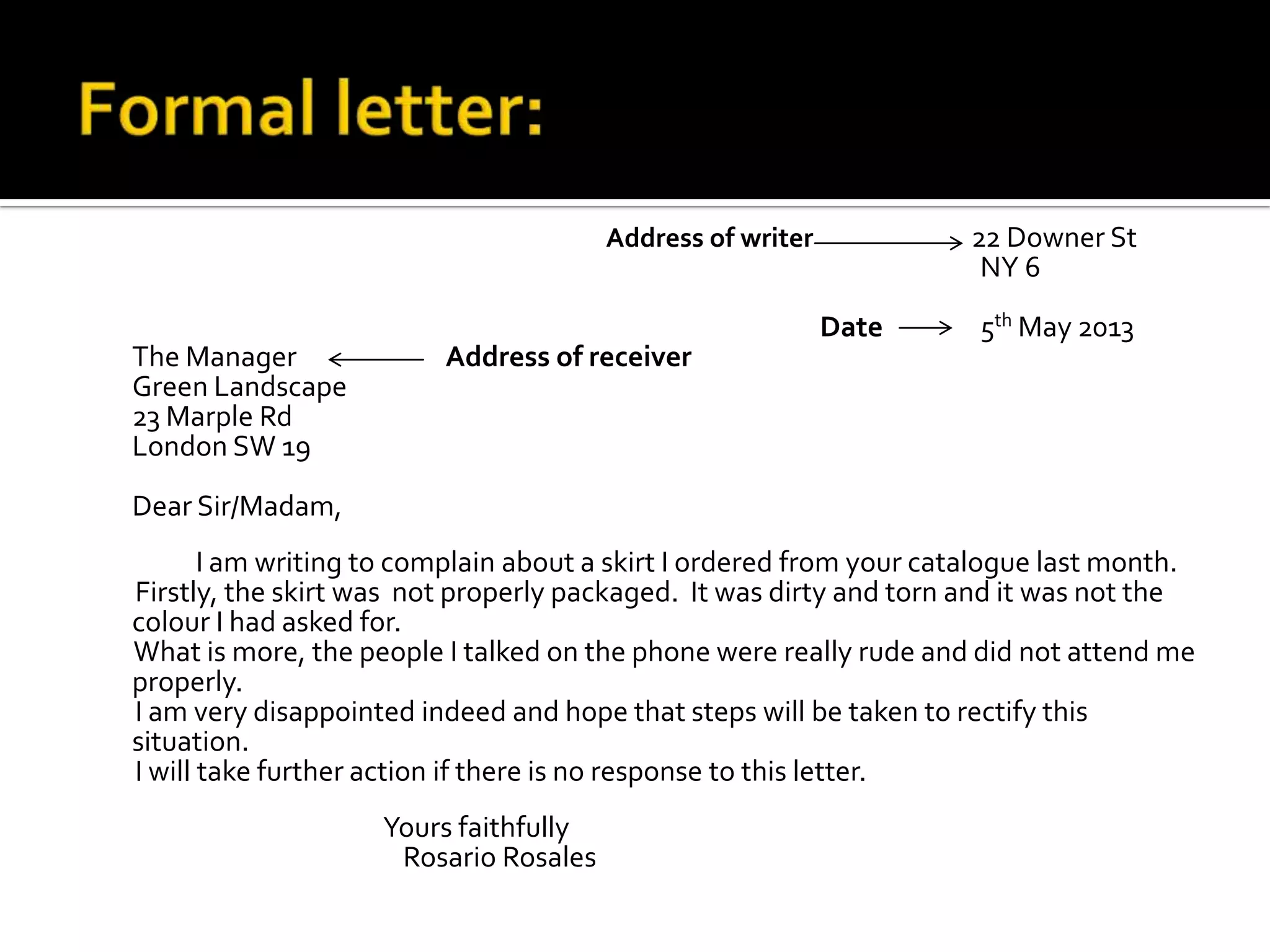 formal and informal letter | PPTX