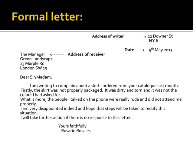 formal and informal letter | PPTX