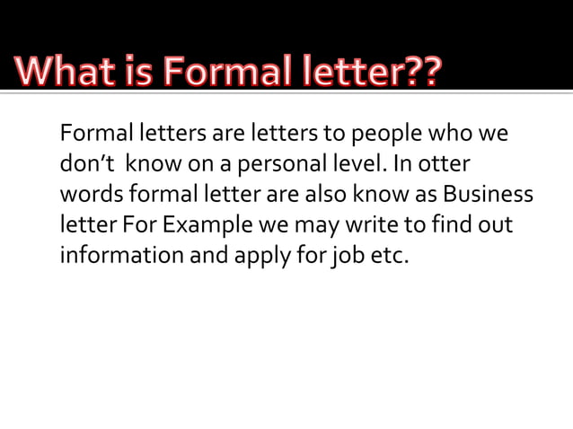 formal and informal letter | PPTX