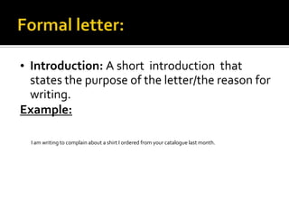 formal and informal letter | PPTX