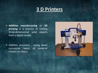 3 D Printing / Additive Manufacturing | PPSX