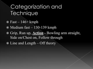 Fast Bowling | PPTX