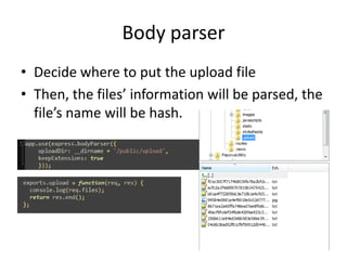 Application of nodejs in epsilon mobile | PPT
