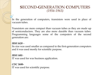 Computer Generation Presentation | PPTX