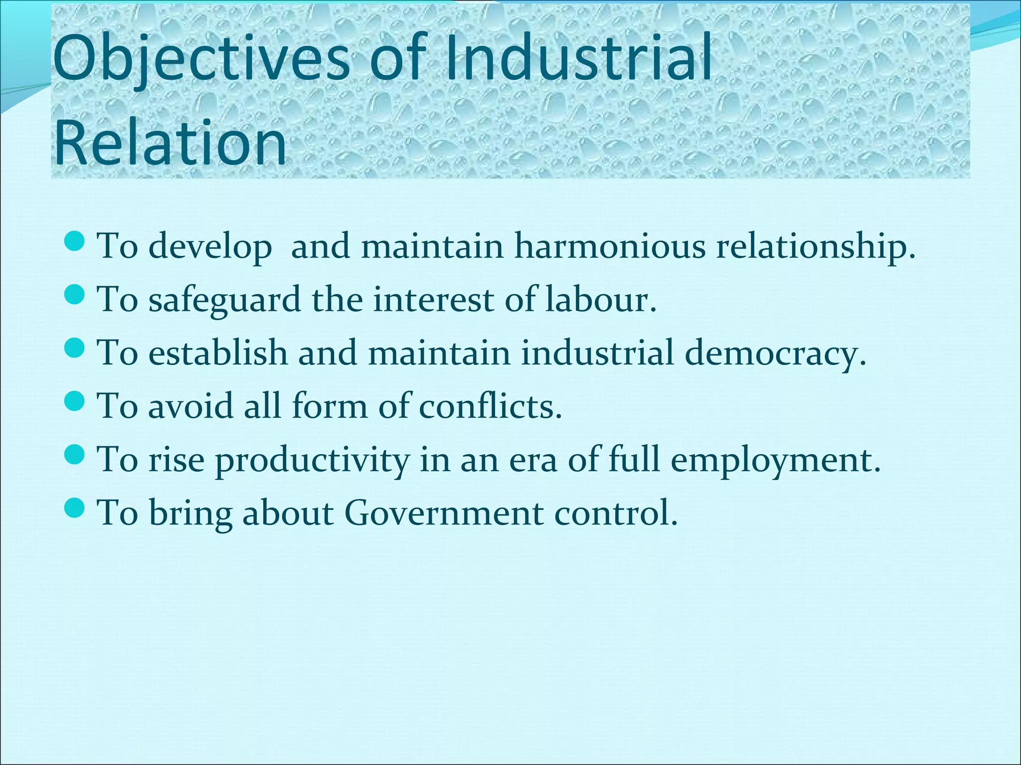 Industrial relationPresentation | PPT