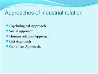 Industrial relationPresentation | PPT