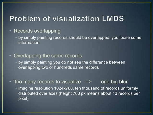 Visualization Of Large Multivariate Data Sets Using Parallel 9381