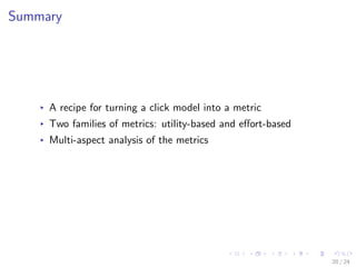 Click Model-Based Information Retrieval Metrics | PPT