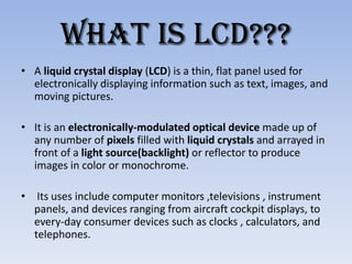 LCD Display | PPT