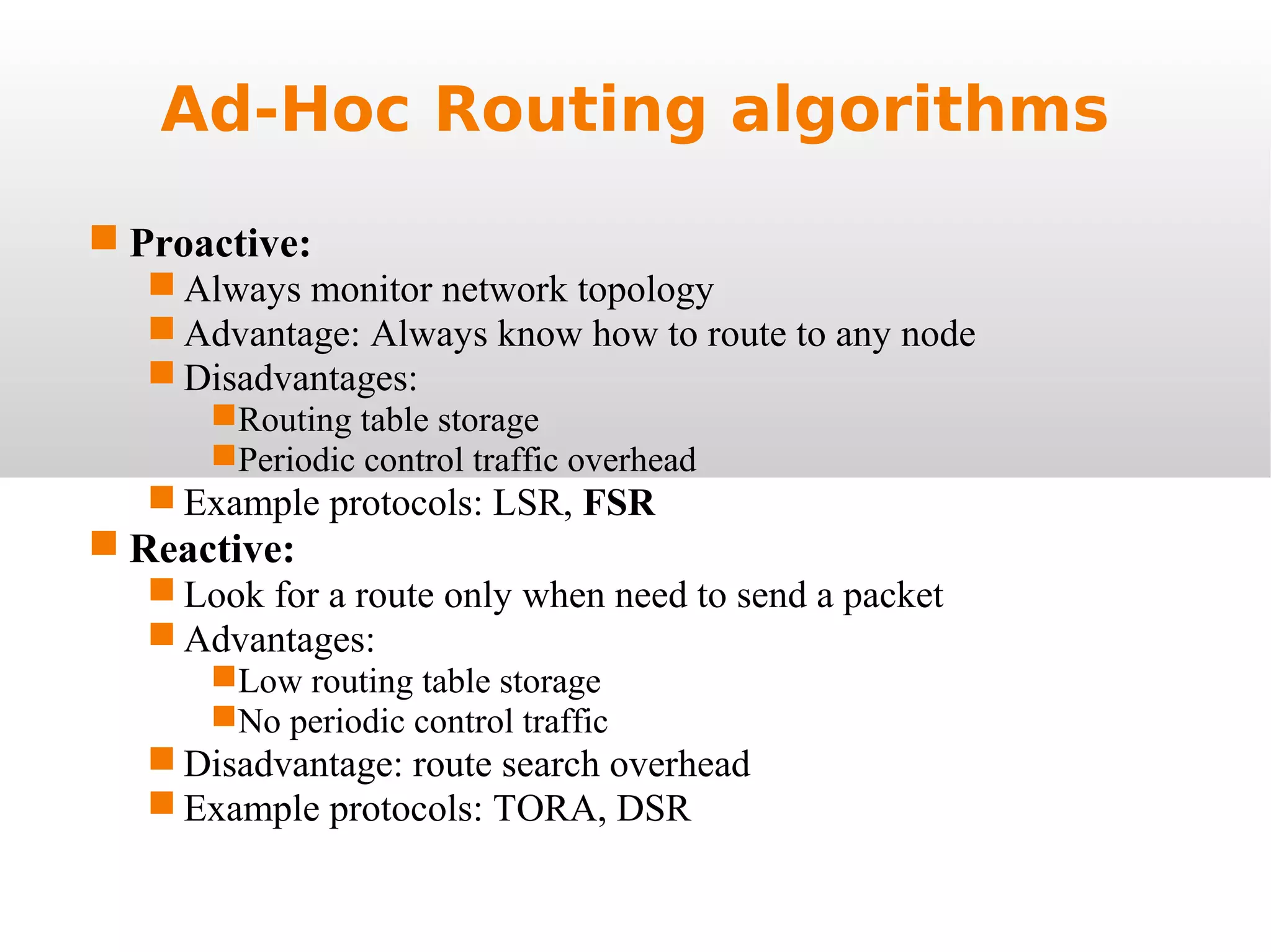 Fisheye State Routing (FSR) - Protocol Overview | PPT | Computer Networking | Computing