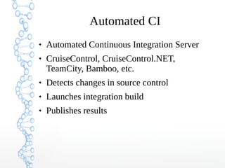 Introduction to Git(BitBucket) , Continuous Integration (Bamboo ...