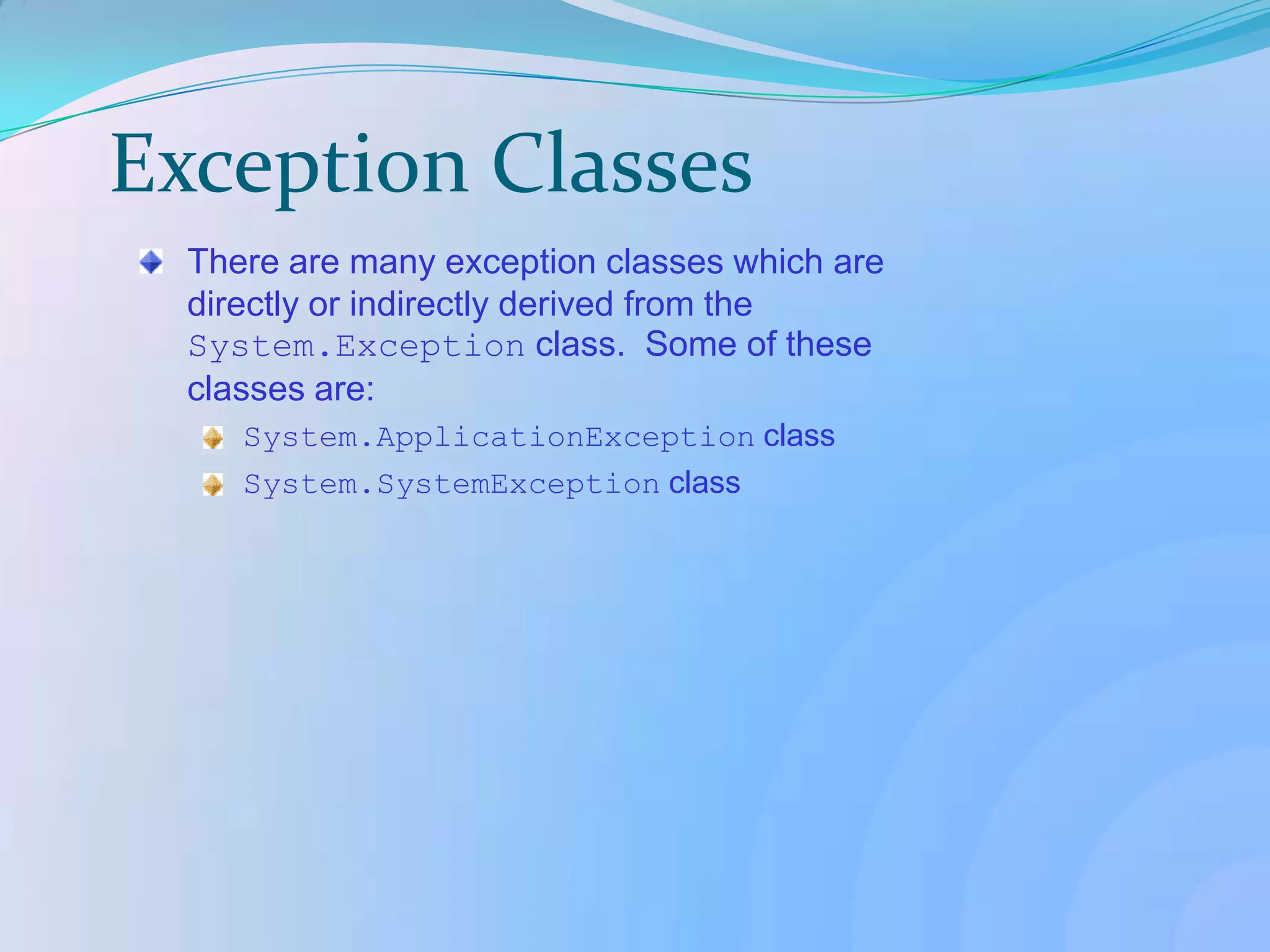 Implicit and explicit sequence control with exception handling | PPTX