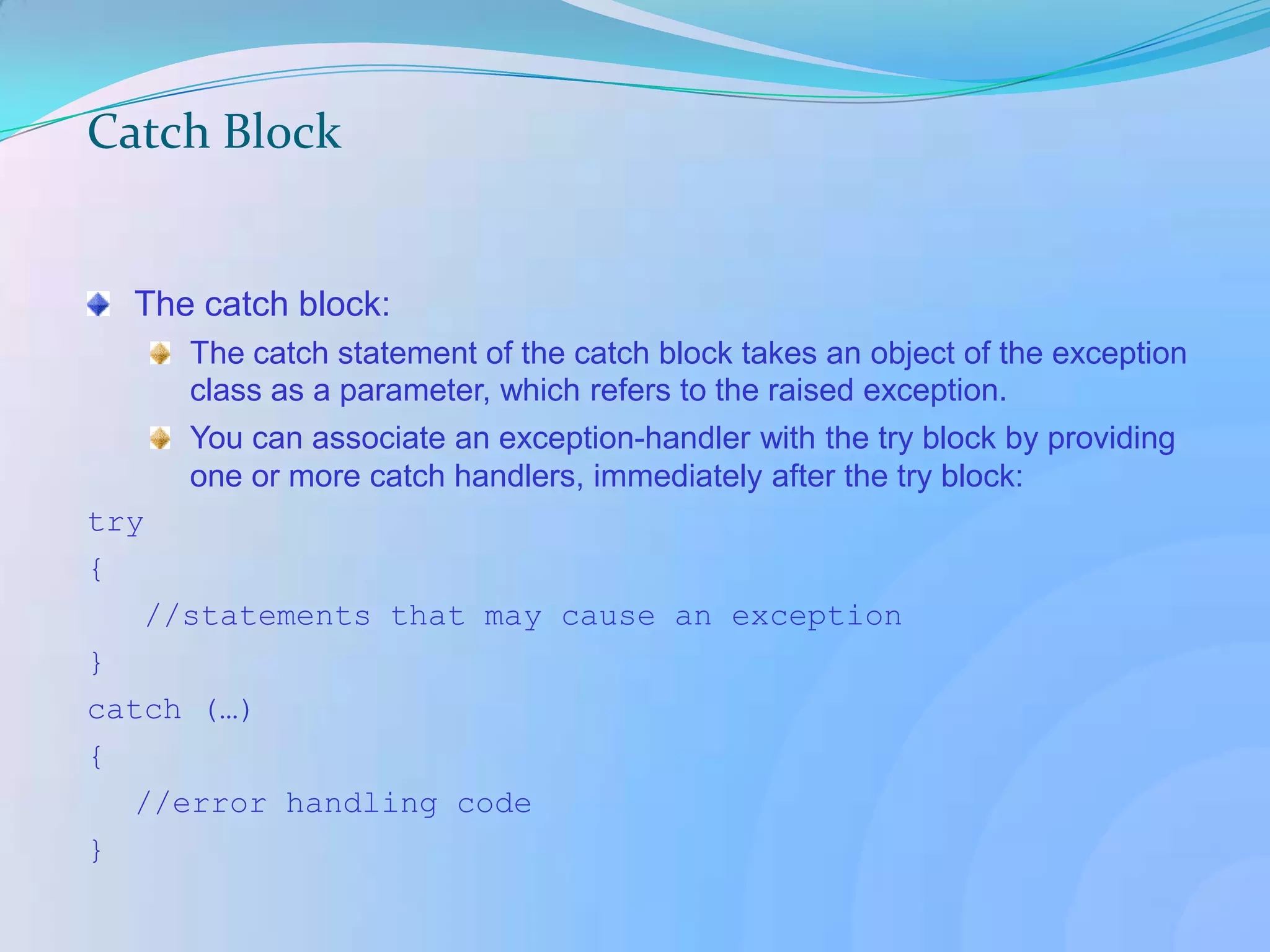 Implicit And Explicit Sequence Control With Exception Handling Pptx Programming Languages
