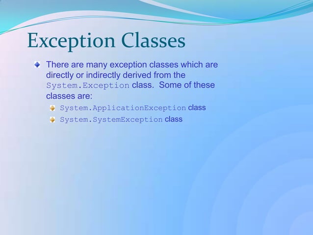 Implicit And Explicit Sequence Control With Exception Handling Pptx Programming Languages