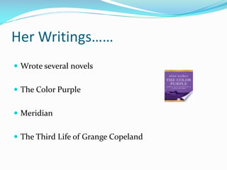 Alice Walker Presentation | PPTX