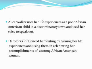 Alice Walker Presentation | PPTX