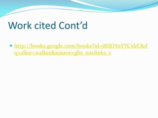 Alice Walker Presentation | PPTX