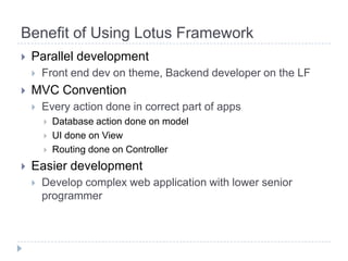Lotus Framework | PPT