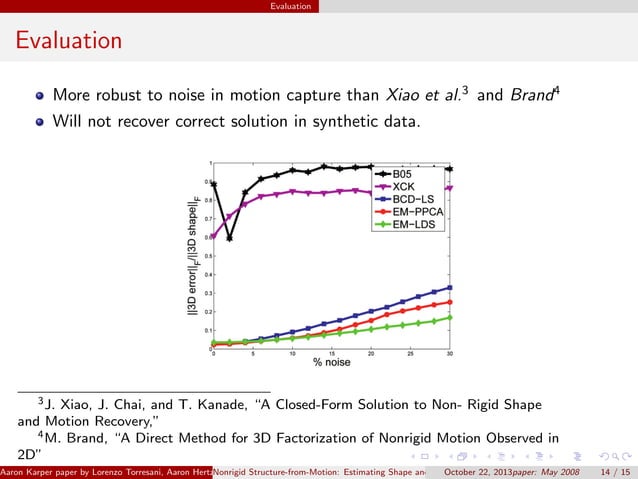 Presentation on Bayesian Structure from Motion | PDF