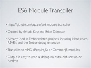 Ember App Kit & The Ember Resolver | PPT