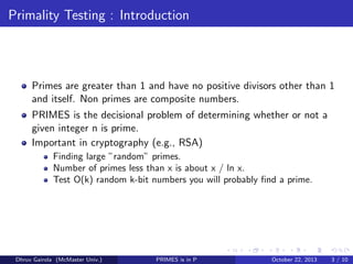 PRIMES is in P | PDF